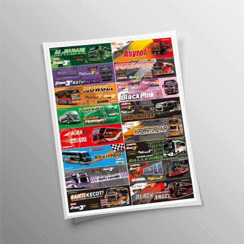 Jual stiker bis mania Long Edition bus kids panda basuri telolet - Kota ...