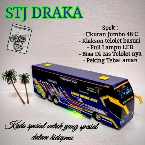 Jual Mainan Miniatur bus Ukuran Besar full lampu dan basuri telolet ...