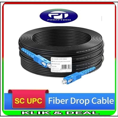 Jual Kabel Fiber Optik Ftth Drop Cable Sc Sc Precon Fiber Optic 200 ...