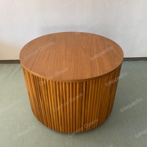 Jual coffee table bulat minimalis / meja kopi - 60x60 cm - Kab. Jepara ...