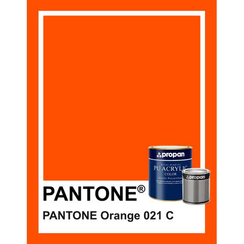 Jual CAT PROPAN PU ACRYLIC - PANTONE Orange 021 C - 1 LITER, DOF ...