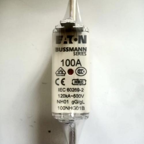 Jual Fuse 100NHG01B 100A 500V 120KA gG/gL Eaton Bussman 100NHG01B 100A ...