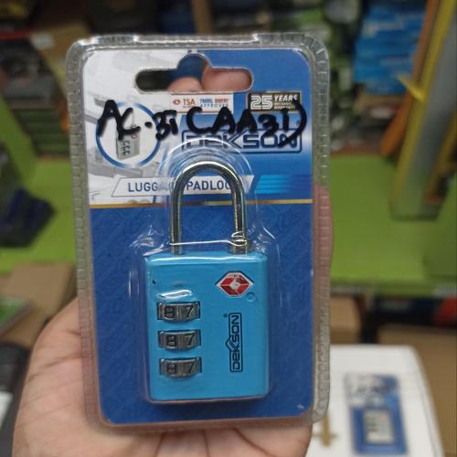 Jual Gembok Nomor Dekson Premium/Gembok Koper/Pintu/Padlock Dekson Mini ...