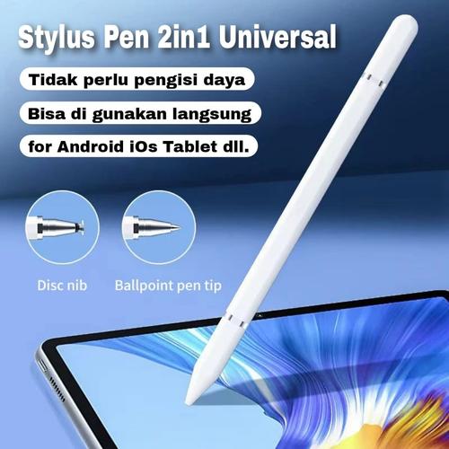 Promo Stylus Pen 2in1 Universal For Android iOS Tablet Pena Layar ...