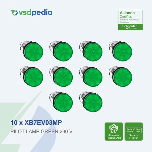 Promo SCHNEIDER LED GREEN PILOT LIGHT 230 V XB7EV03MP x 10 - Jakarta ...