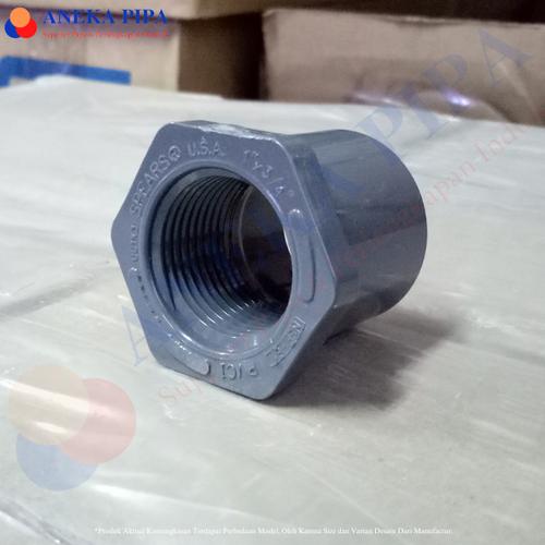 Jual Reducer Bushing PVC Sch 80 Size 1 x 3/4 Inch Spigot x Fipt ASTM ...