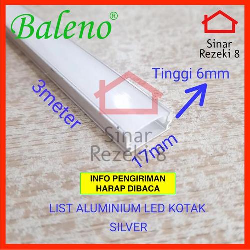 Jual List Lampu LED SILVER 245 / List Rel Rumah Lampu Acrylic Strip ...