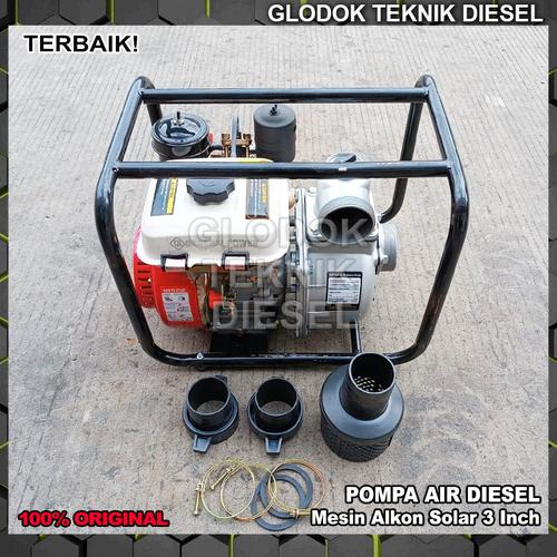 Jual Pompa Diesel Solar Mesin Pompa Air Sawah Irigasi Alkon 3 Inch ...