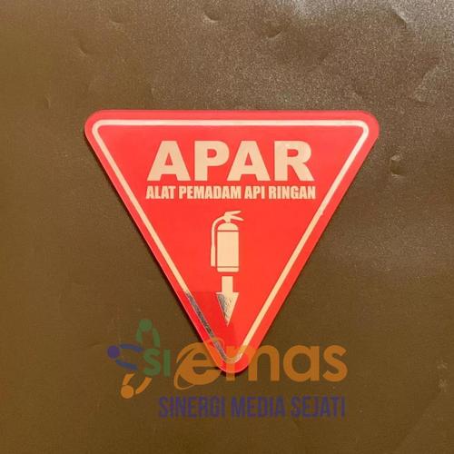 Jual Akrilik Segitiga APAR | Akrillik Tanda Alat Pemadam Api Silver ...