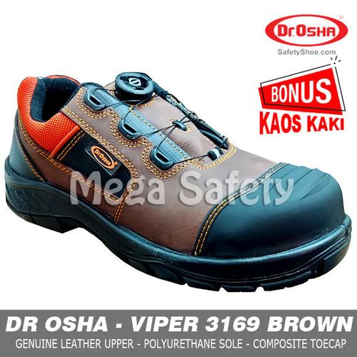Jual Dr Osha Viper 3169 Brown Sepatu Safety Shoe S1 Metal Free Quick ...