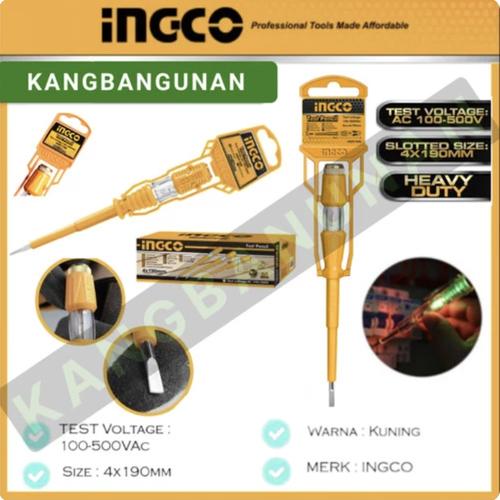 Jual Test Pen 500VAC (3×140mm) Obeng Tespen Testpen Listrik INGCO ...
