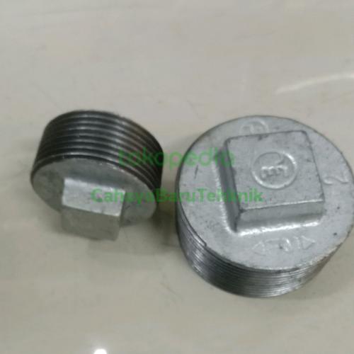 Jual plug galvanis / besi / tutup pipa Drat luar 1/2 - 3" inch - 3 ...