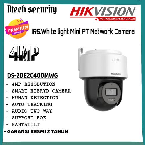 Jual HIKVISION DS-2DE2C400MWG IP CAMERA 4MP POE TWO WAY AUDIO AUTO TRACKING - Kota Bandung ...