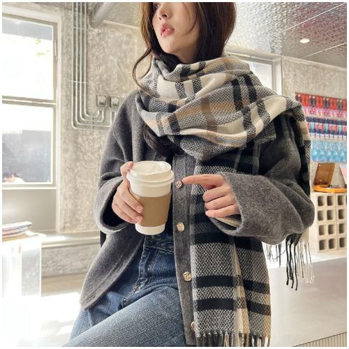 Jual Syal Premium Winter Musim Dingin Korea Scarf Wool Cashmere ...