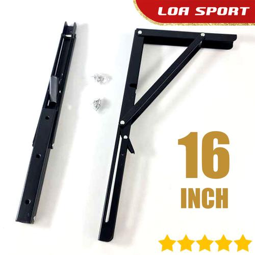Jual Engsel Siku Lipat Meja Rak Dinding 16 Inch Bracket Stainless 2 PCS ...