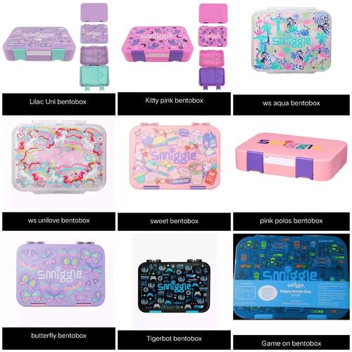 Jual Smiggle Bento Box Boy- Girl/Paw patrol, Minecraft, Game, Ariel ...