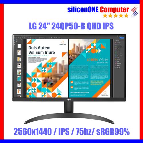 Jual LG IPS 24QP500-B QHD 2K IPS sRGB99% 75Hz 5ms HDR10 - Kota Bandung ...
