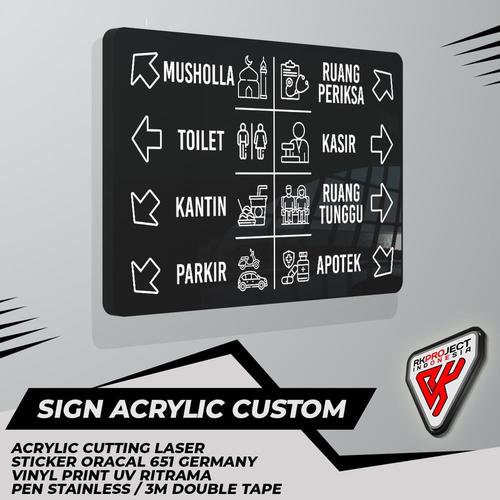 Jual AKRILIK ACRYLIC SIGN BOARD PAPAN INFORMASI CUSTOM - Jakarta Timur ...