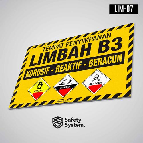 Jual Safety Sign Rambu K3 PVC - Tempat Penyimpanan Limbah B3 Korosif ...