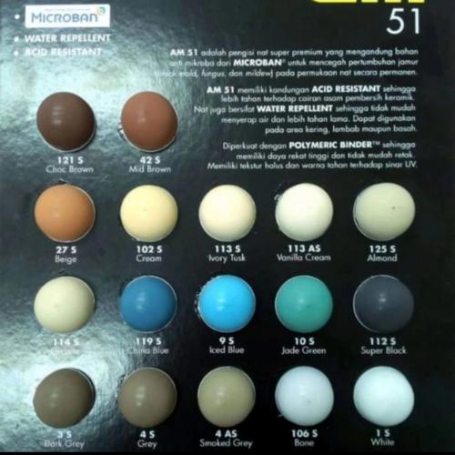 Jual Am Nat 51 , Nat Keramik Am 51 1kg - Ready Semua Warna - Jakarta ...