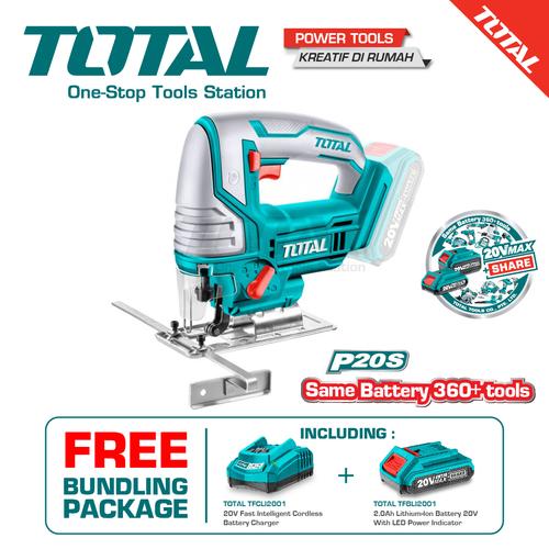 Promo TOTAL LITHIUM-ION JIG SAW/MESIN JIG SAW TJSLI8501 - ONLY UNIT ...