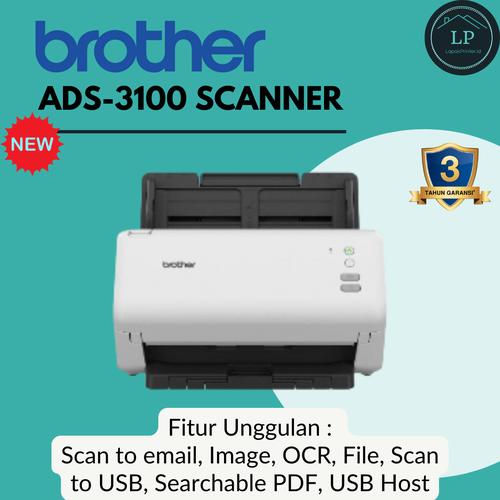 Jual Brother ADS-3100 High-Speed Desktop Scanner Brother ADS3100 ...