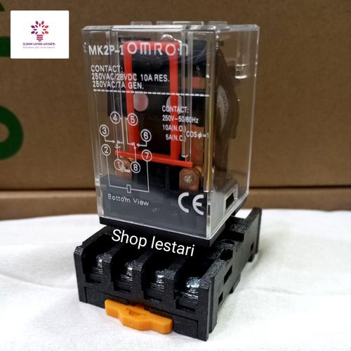 Jual Omron relay mk2p 24vdc plus socket/mk2 24v 10a - Jakarta Barat - shop lestari listrik ...