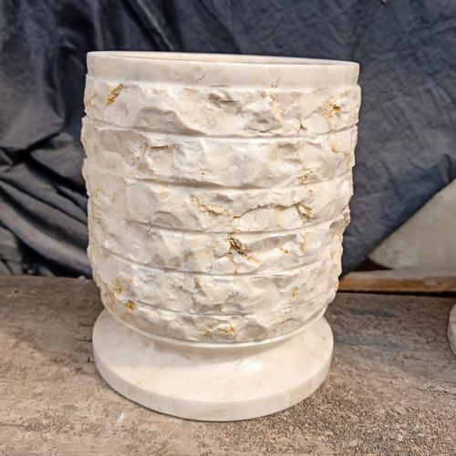 Jual Pot Bunga Cantik Batu Marmer Putih Model Natural - Kab ...