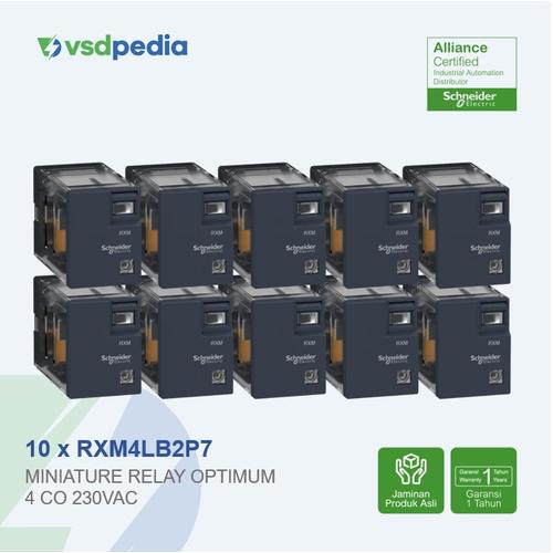 Promo Schneider Miniature plug-in relay - Zelio - 4 C/O - 23 RXM4LB2P7 x 10 Cicil 0% 3x ...