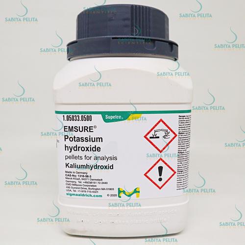 Jual KOH/ Potassium hydroxide pellets for analysis Merck 1.05033.0500 ...