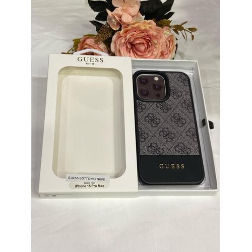 Jual Casing Guess Bottom Stripe 12/12 Pro - Black - Kota Surabaya ...