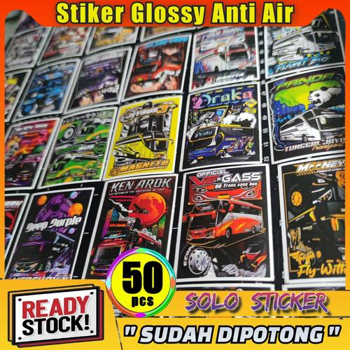 Jual ISI 50/36 Pcs STIKER BUS MANIA Bis Telolet ba suri - (Isi 50pc) No ...
