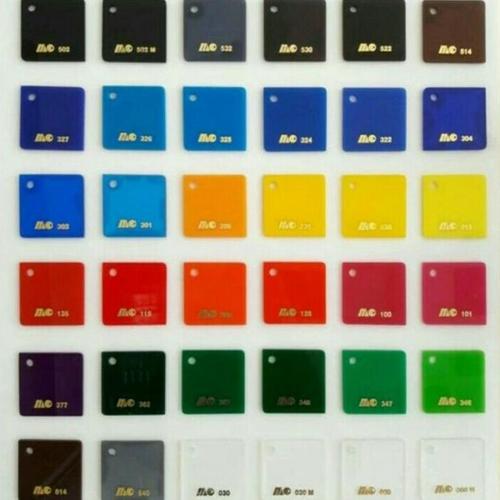 Jual Akrilik / Acrylic / Mika Warna Potong Lembaran Ukuran Custom ...