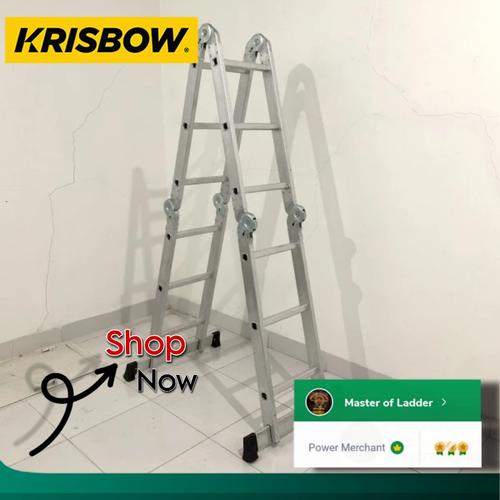 Jual Krisbow Tangga Lipat Aluminium Multifungsi 3.3 Mtr Multipurpose ...