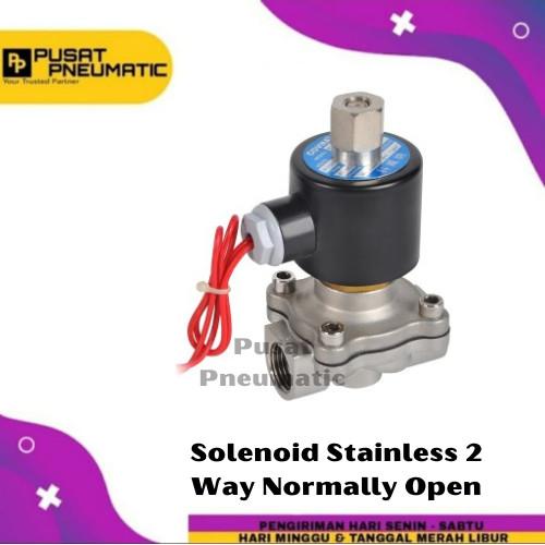 Jual Solenoid Valve 2 Way Selenoid Valve Stainless Normal Open 1 Inch ...