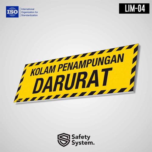 Jual Safety Sign Rambu K3 PVC - Fasilitas Kolam Penampungan Darurat ...