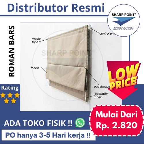 Jual Roman Bars / Shade, Tirai Gulung, Tirai Minimalis, Tirai Lipat ...