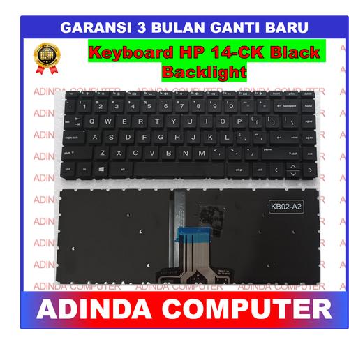 Jual Keyboard HP 14-CK 14-BD 14-CC 14m-cd 14T-CM 14-cd0000 black backlight - Kab. Bogor - Adinda ...