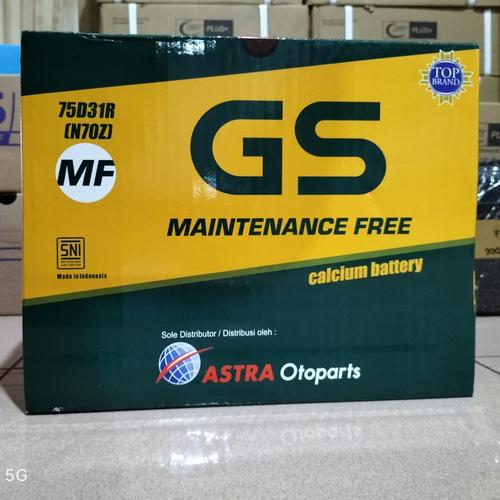 Jual AKI GS ASTRA MF MF N70Z / 75D31R 12V/ 75AH AKI KERING - Jakarta ...
