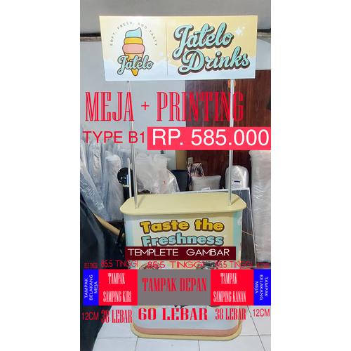 Jual Polycounter Kayu (with header) | Pop Up Table | Pop Up Counter ...