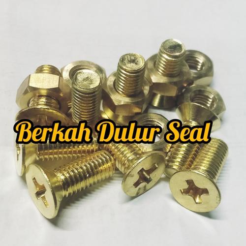 Jual Baut+mur (Kuningan)Countersunk with brass screw and bolt nuts M8 ...