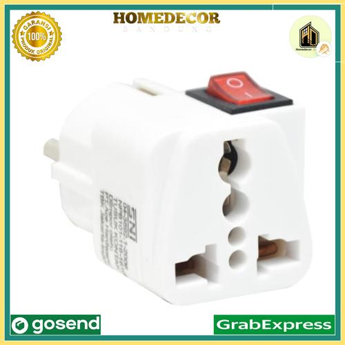 Jual Krisbow Steker Arde Adaptor Travel Dengan Switch - Putih - Kota ...