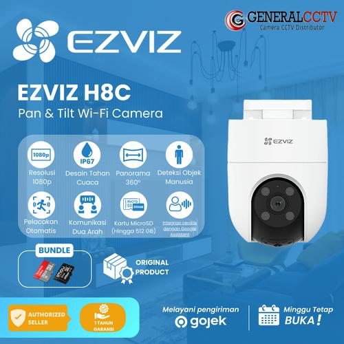 Jual Ezviz H8c Wireless PTZ Ipcam Outdoor Two Way Talk 4MP 2K Color ...