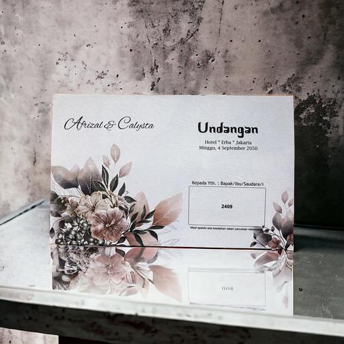 Jual Blangko Undangan Kosong Pernikahan Erba BLANKO MURAH Simple 2409 ...
