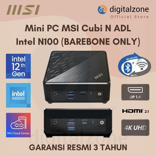 Promo MSI CUBI N ADL INTEL N100 - MINI PC INTEL N100 - MINI PC MSI CUBI N100 - 8/512SSD Cicil 0% ...