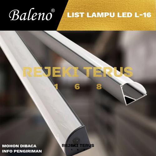 Jual List Lampu LED Strip Siku HITAM PUTIH SILVER Rumah Lis Cover ...