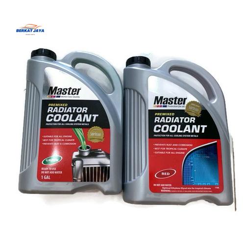 Jual Master Radiator Coolant Premixed Merah/Hijau/Biru Galon 4 Liter ...