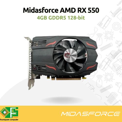 Jual VGA Midasforce AMD Radeon RX 550 4GB GDDR5 128 Bit Resmi - Kota ...