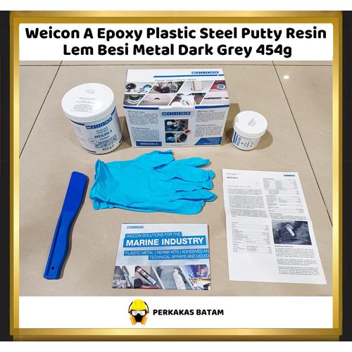 Jual Weicon A 10000003 500 gram Epoxy Plastic Steel Putty Resin Lem ...