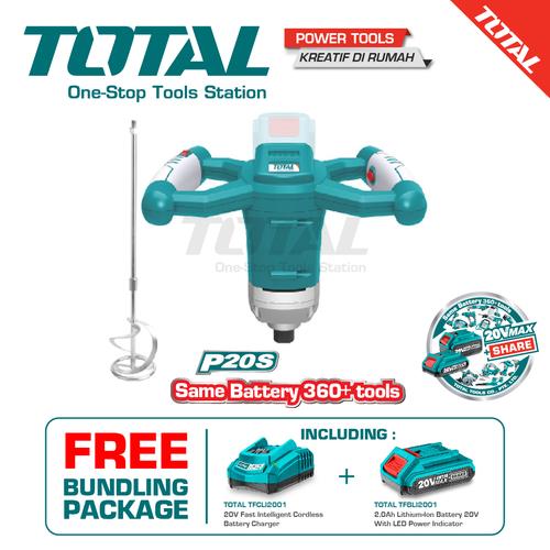 Promo TOTAL LITHIUM-ION PAINT MIXER/MESIN PENGADUK CAT TMXLI2001 - ONLY UNIT Cicil 0% 3x ...